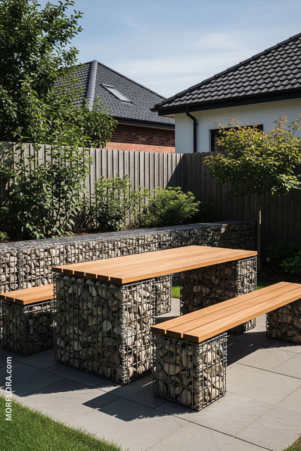 22 Gabion Seating Ideas To Brighten Up Your Outdoor Space