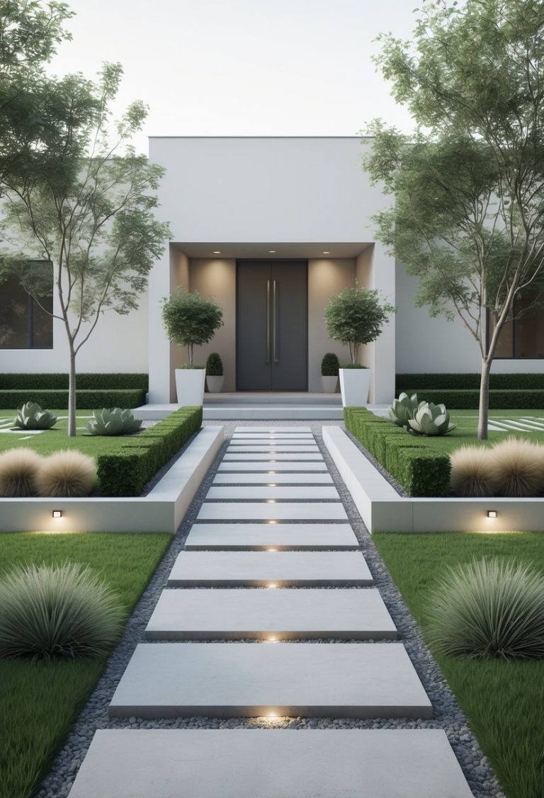 14 Modern & Minimalist Landscaping Ideas For A Chic Front Yard