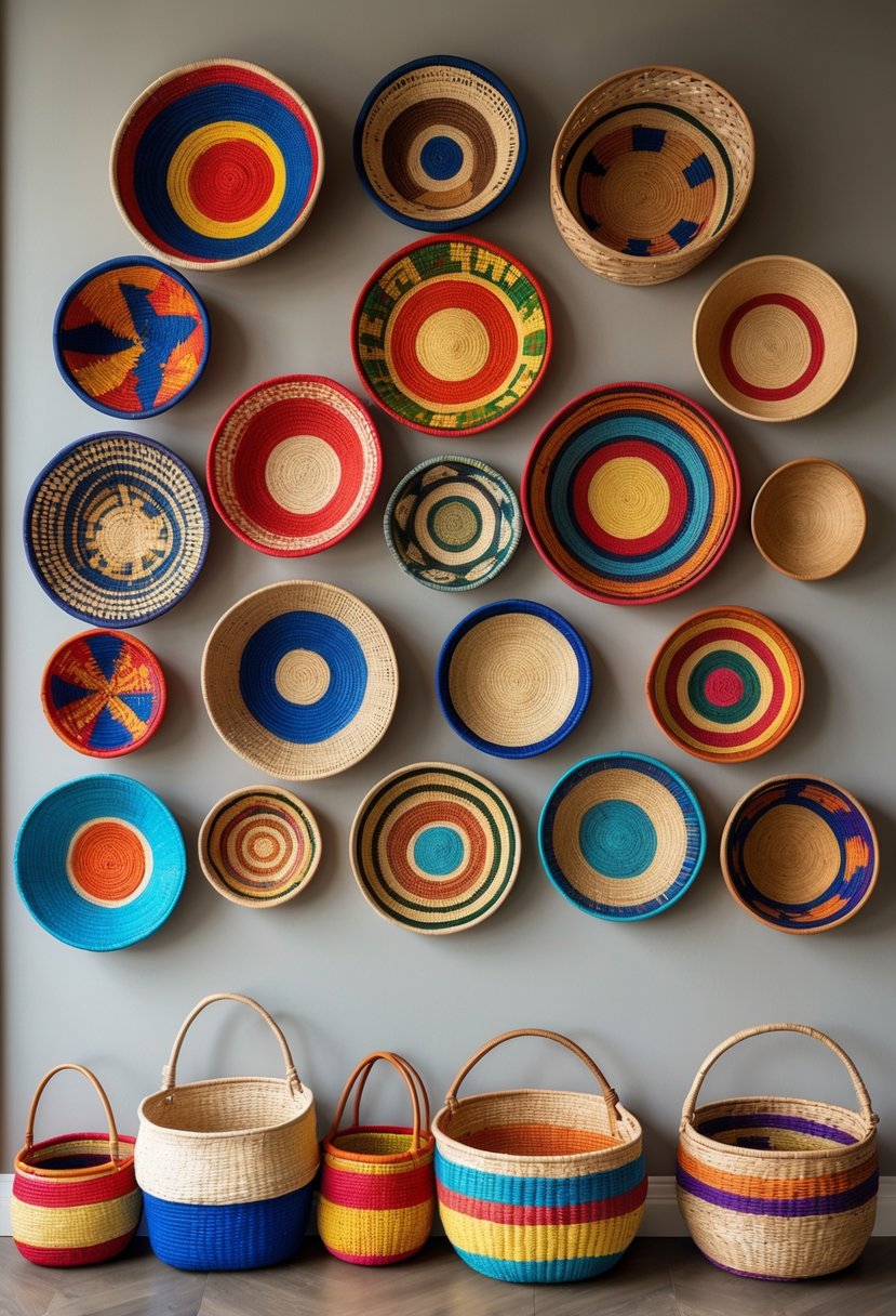 19 Handwoven Wall Basket Decor Ideas