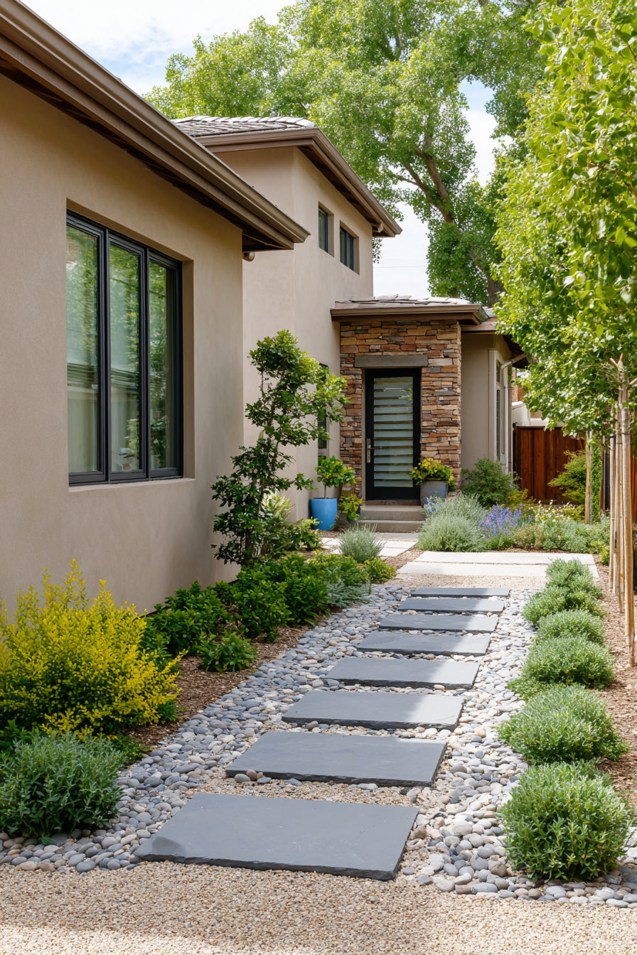 30 Side House Walkway Ideas To Brighten Your Outdoor Space